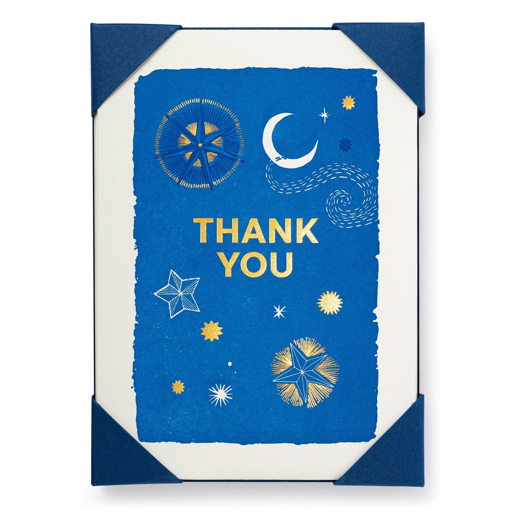 Thank You Stars - Thank You Notecards - 5 Letterpress Notecards & Enve ...