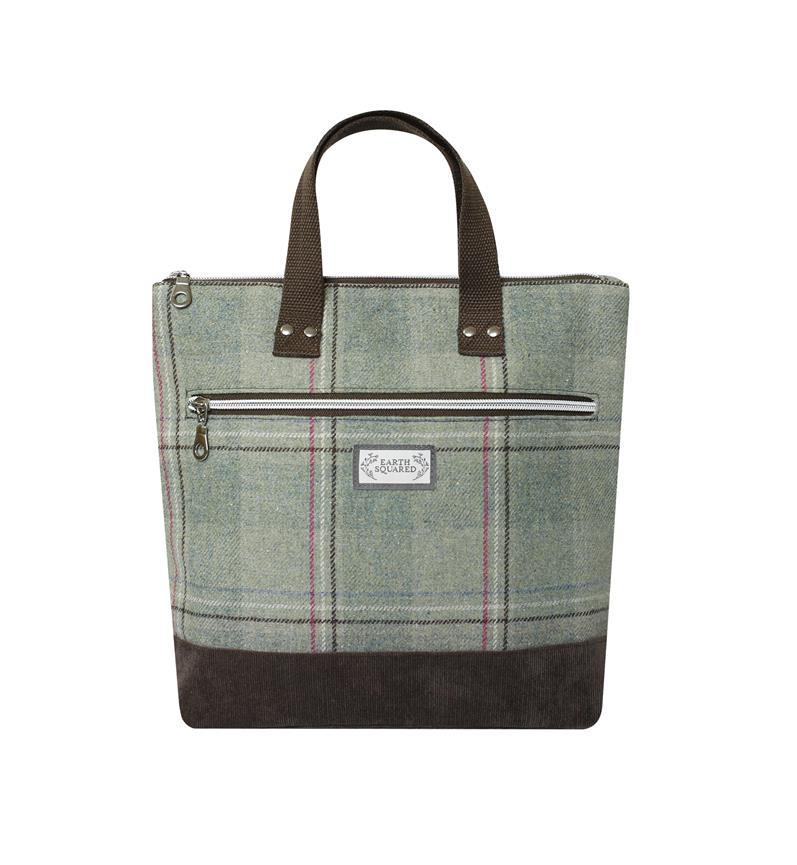 Earth Squared - Lois Backpack - Fenton Tweed Wool - Brown/Green - 27x3 ...