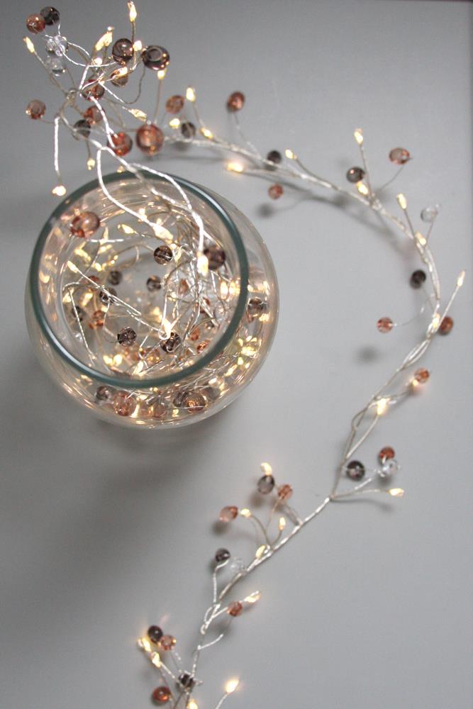 Coco Cluster - 100 LED Indoor Light Chain With Built In Timer - Batter ...