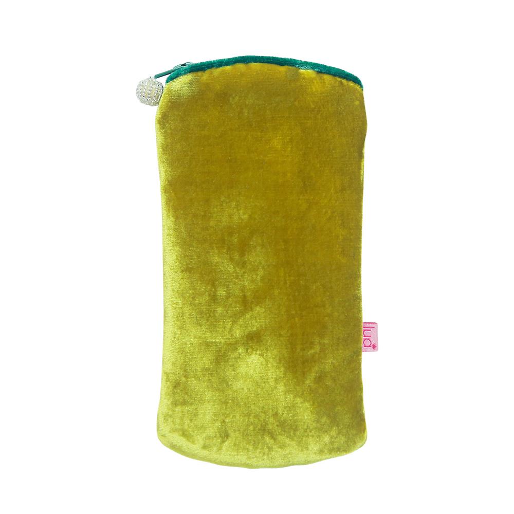 Lua - Velvet Spectacle/Glasses Case 9.5 x 19cms - Mustard Yellow – MadMolly